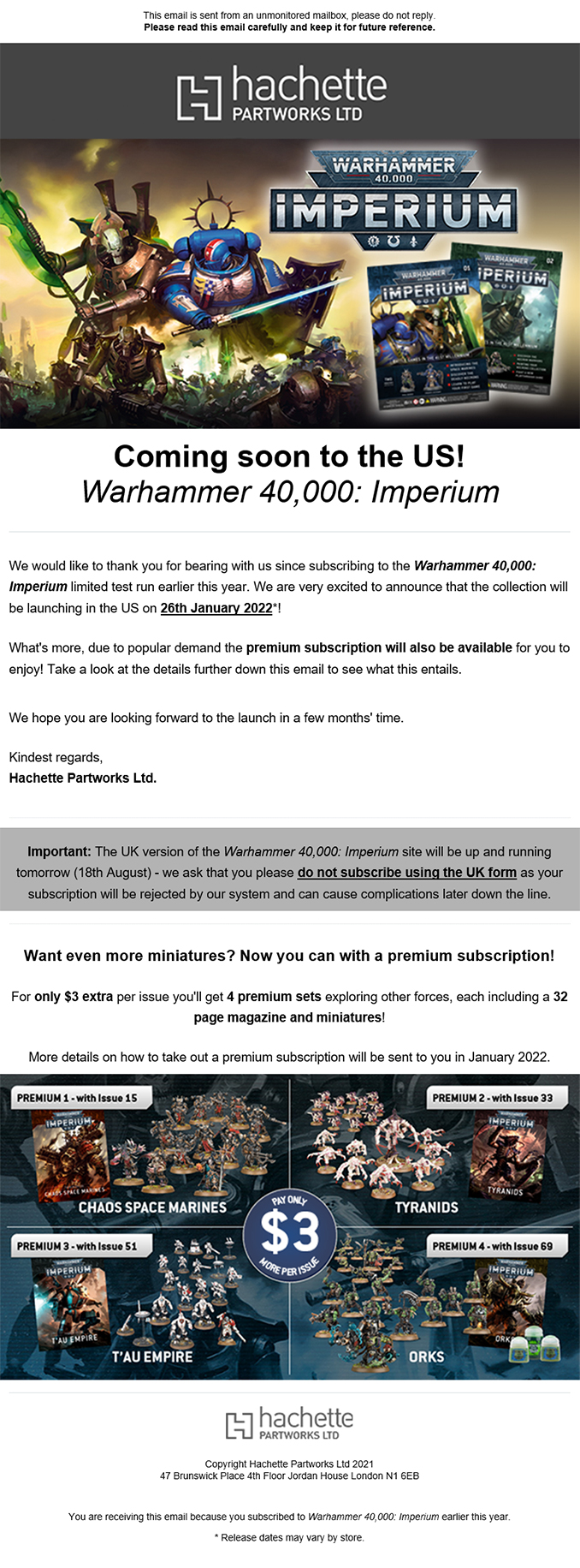 Warhammer Imperium - UK Subscription is Live & US Release Date ...